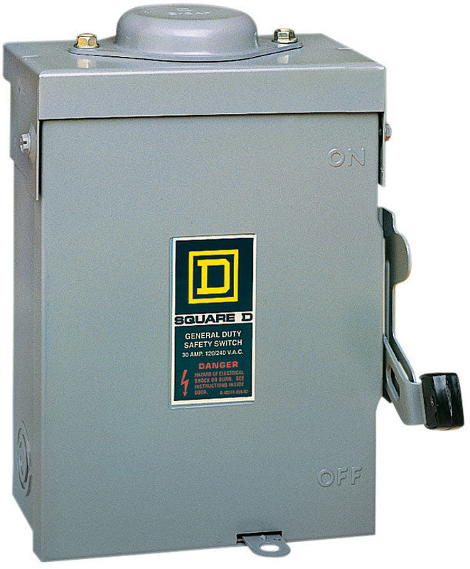 Square D 30 amps Plug In 2-Pole Fuse Safety Switch – CometWarehouse