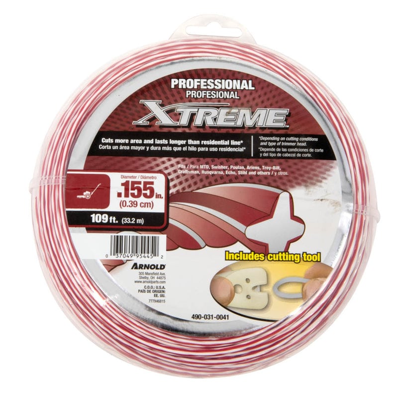 Arnold Xtreme Professional Grade 0.155 in. D X 109 ft. L Trimmer Line ...