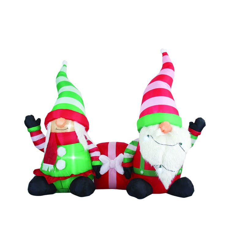 Celebrations 5 ft. Gnome Couple Inflatable – CometWarehouse