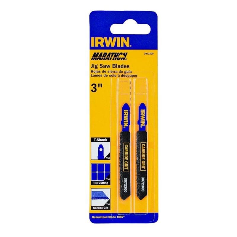 Irwin Marathon 3 in. Carbide Grit T-Shank Jig Saw Blade Assorted TPI 2 ...